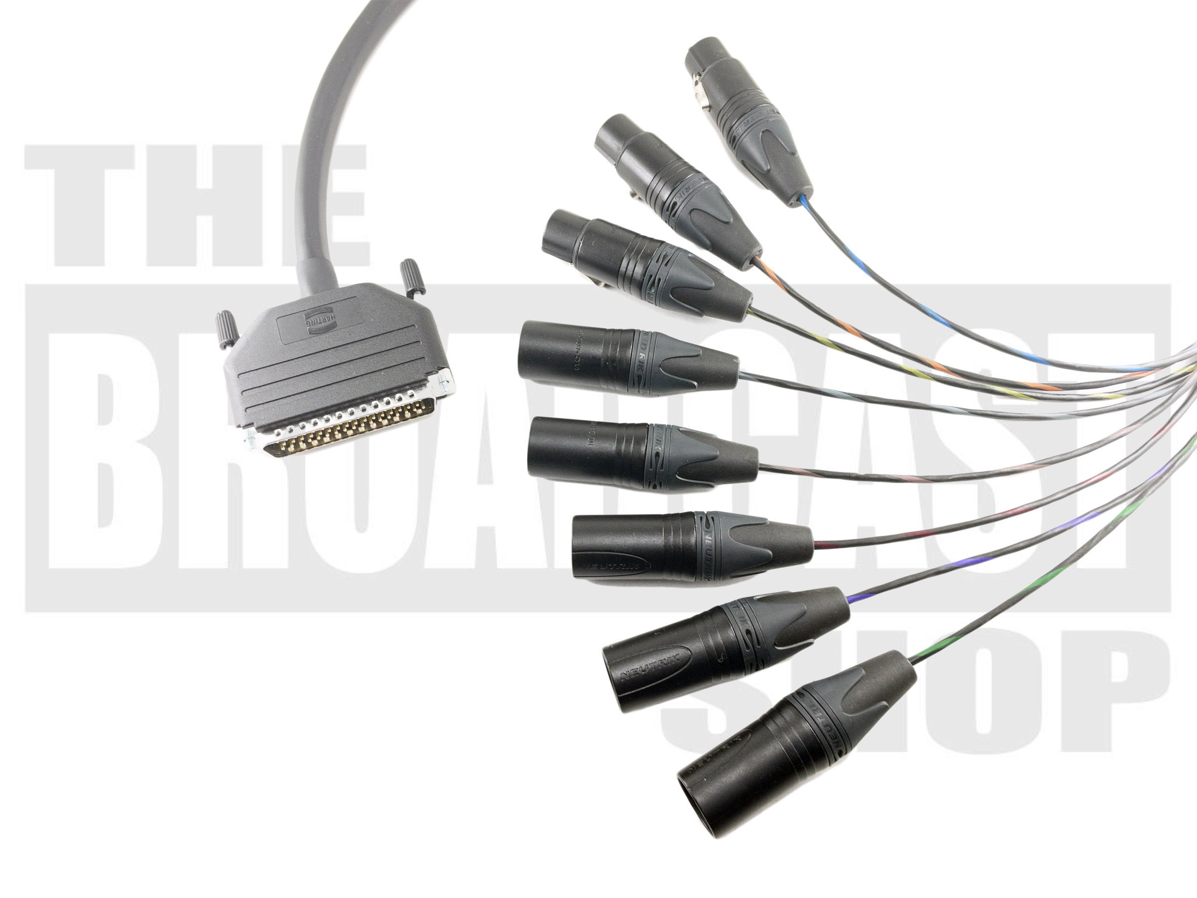 SA&J 4-Wire Intercom Tally DB50 Breakout Cable For Select | DB50M-53XM ...