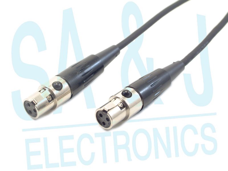 SA&J 2 ft. Cable Mix Bus Cable For Shure Fp33 Mixers Or Tape | TA3F-TA3F-XX