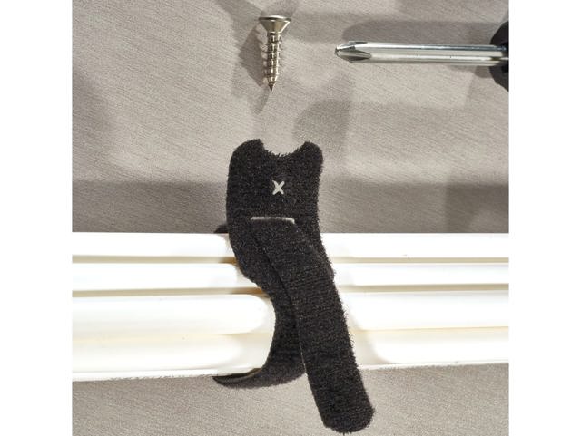 Rip-Tie Lite With Slit For Screw Mounting Black 1/2 X 8 | X-08-010-BK